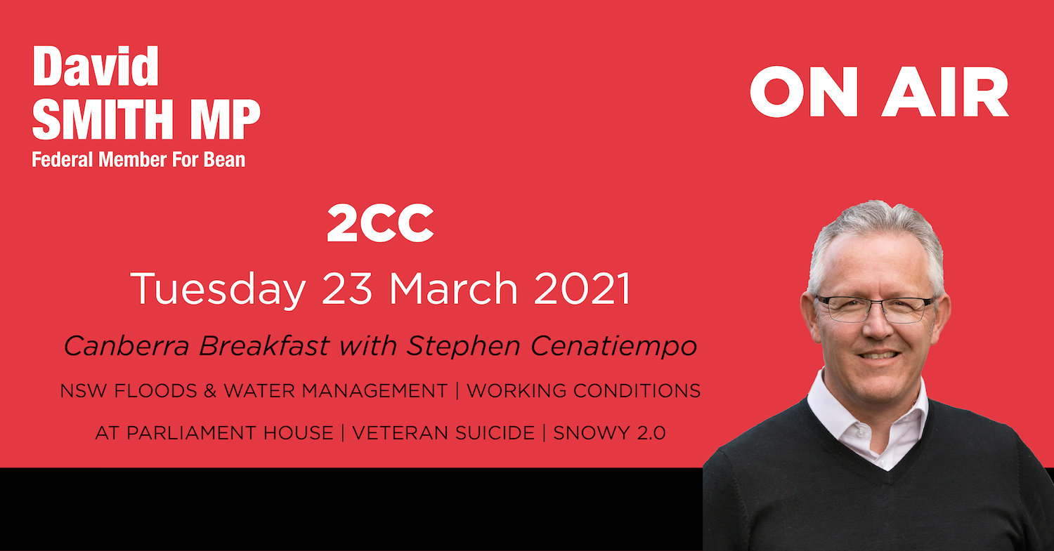 Radio Interview - Breakfast 2CC Canberra - 23 March 2021
